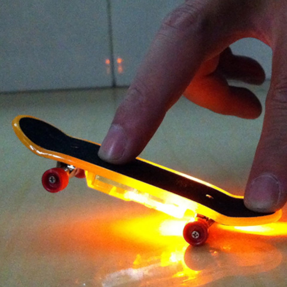Mini LED Lighting Finger Board Colorful Skateboard Kids Children Toy ...