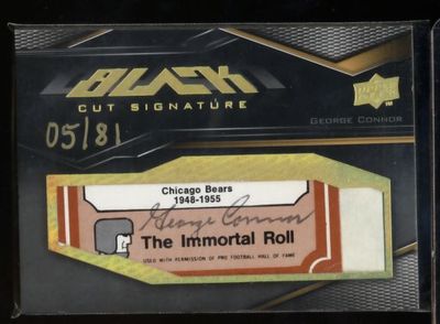 GEORGE CONNOR 2009 UD BLACK CUT 05/81 AUTO AUTOGRAPH | eBay