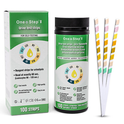 100 x Urine Infection Test Strips, UTI, Cystitis, Leukocytes, Urinary ...