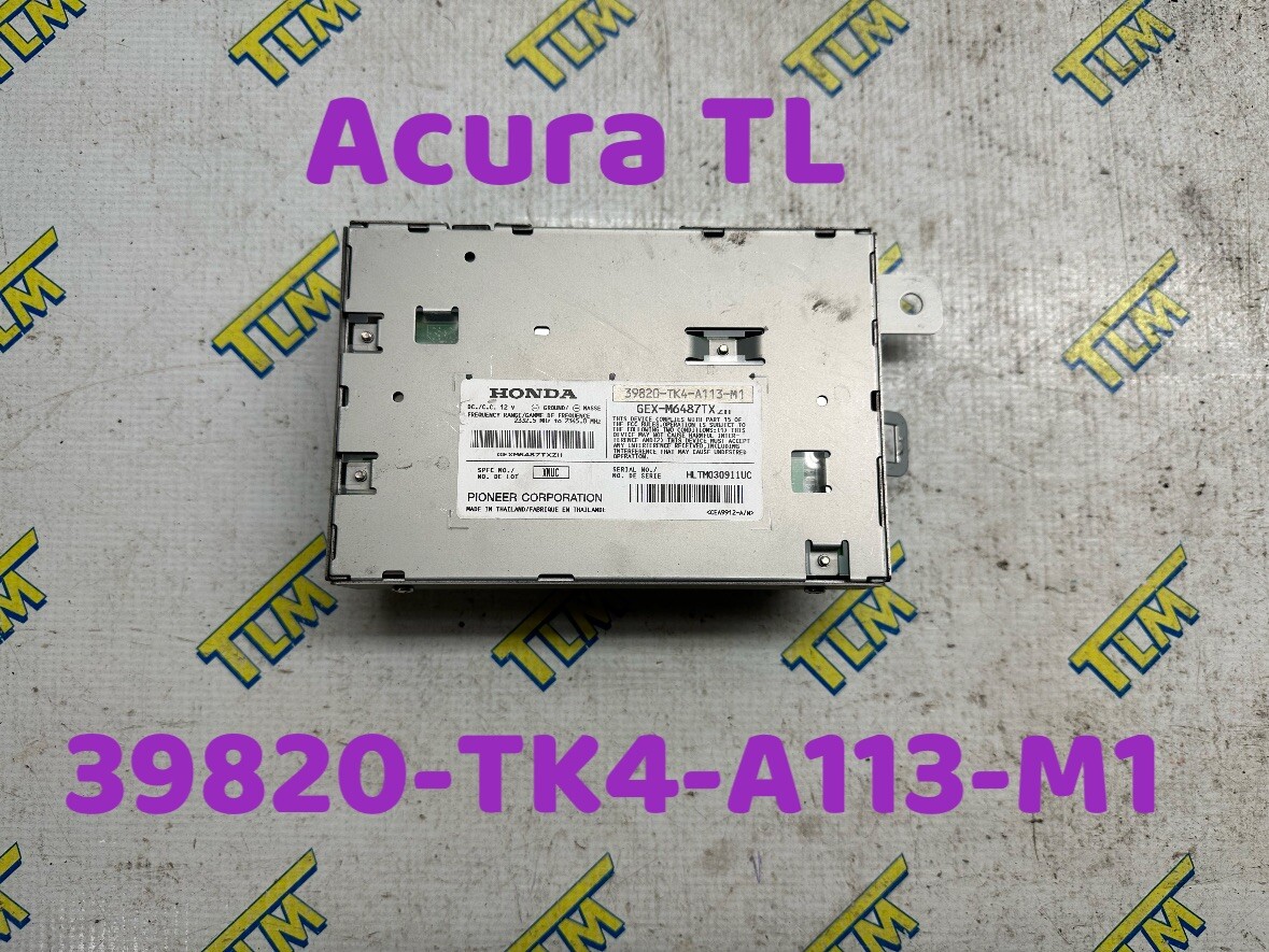 09 Acura TL XM Satellite Radio Receiver Pioneer 39820-TK4 Control 2009 ...