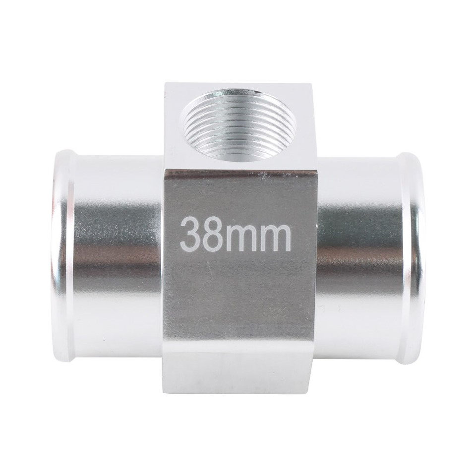 38mm Joint Pipe Radiator Hose Adapter for 1/2"-14NPT Water Temp Gauge ...