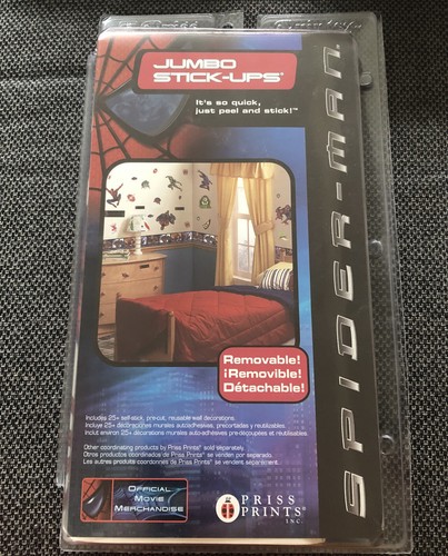 Spider-Man Jumbo Stick Ups Wall Stickers Pack | eBay