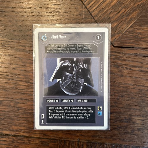 Star Wars CCG Premiere Darth Vader | SWCCG WHITE Border | eBay