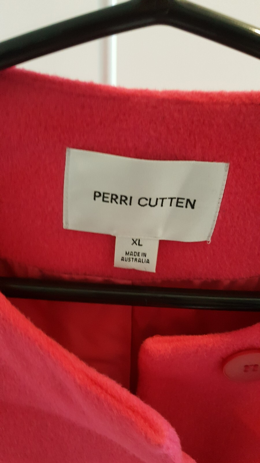 Perri Cutten XL Hot Pink Wool & Cashmere Coat | eBay