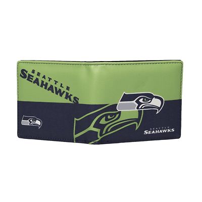 Seattle Seahawks NFL Men's Printed Logo Leather Bi-Fold Wallet | eBay