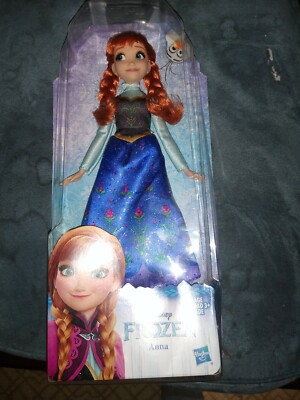 NEW Disney Frozen ANNA Classic 12” Barbie Doll by Hasbro ~ CRUSHED BOX ...