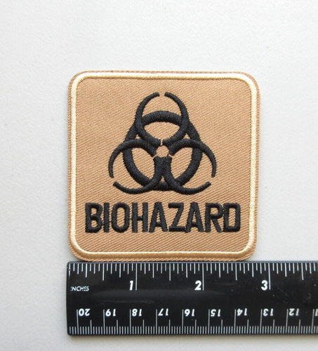 🔥Biohazard Warning Sign Danger Symbol Embroidered Iron On Patch | eBay