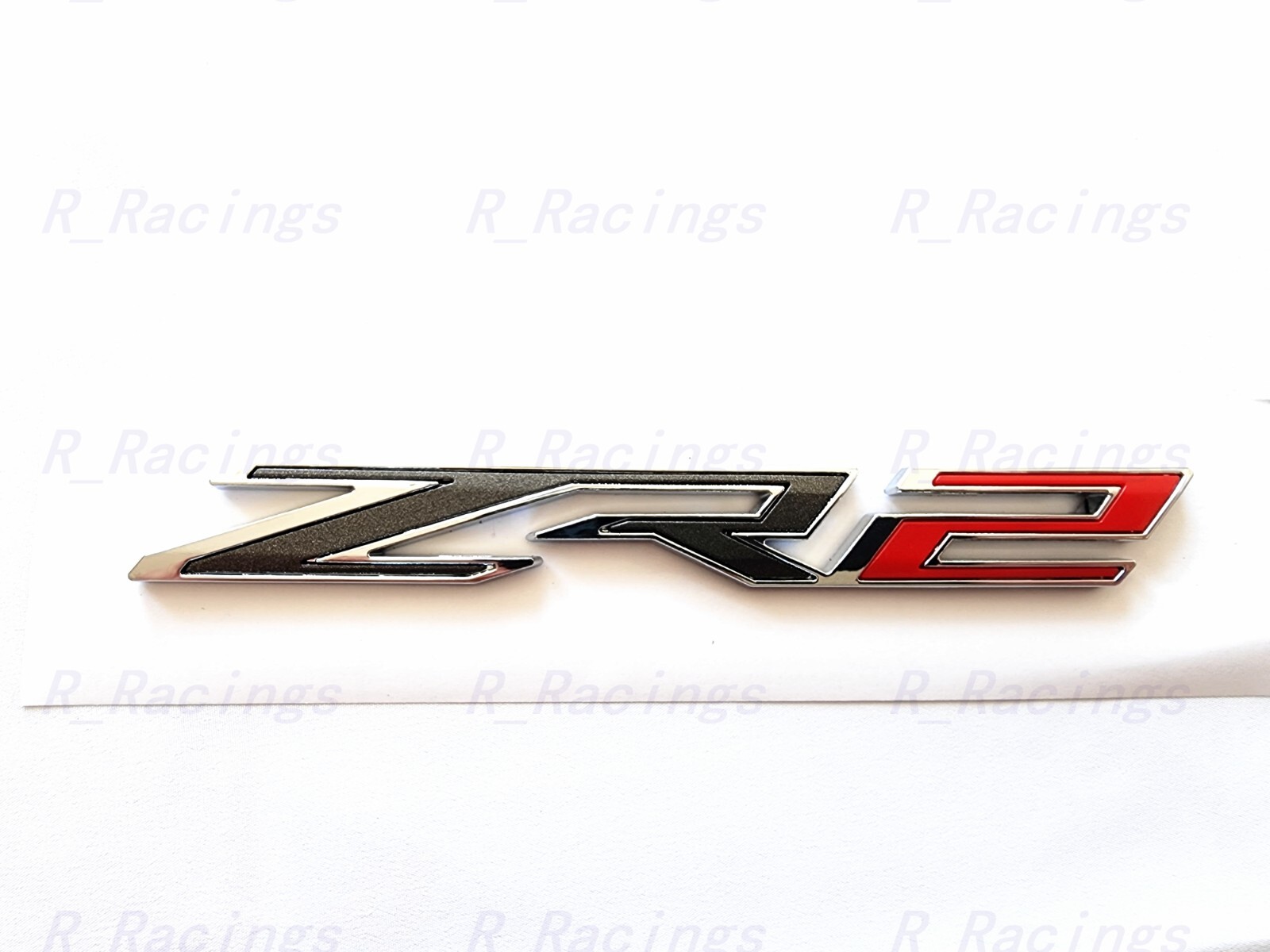 1PC Chrome Red Rear Tailgate ZR2 Emblem Badge 2019+ Chevrolet Colorado ...