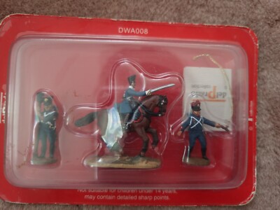 New Del Prado set of 3 painted lead soldiers DWA008 28mm | eBay UK
