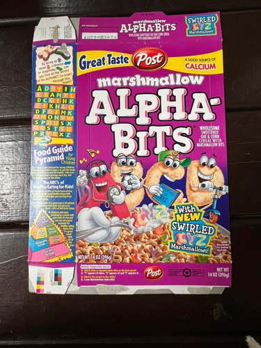 2001 Post Marshmallow Alpha Bits *NEW* Swirled Marshmallows | eBay
