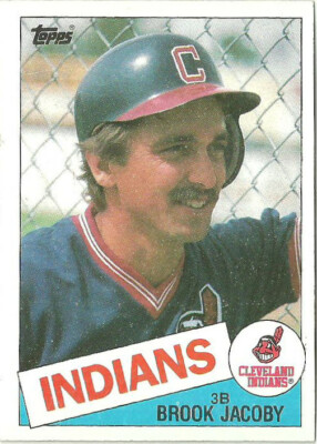 BROOK JACOBY CLEVELAND INDIANS #327 - TOPPS NM-MT 1985 | eBay