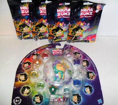 HASBRO LUNALUX HANA ZUKI FULL OF TREASURES COLLECTION 1 WITH 4 PACKS ...