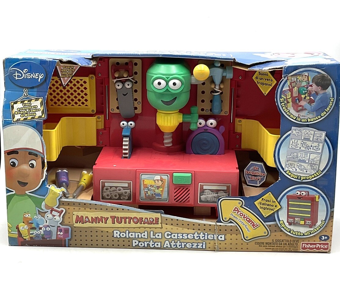 NEW 2009 MANNYS REPAIR SHOP DISNEY HANDY MANNY FISHER PRICE EURO,PACK ...