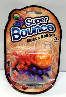 Super Bounce Purple & Red Jacks & Ball Set | eBay