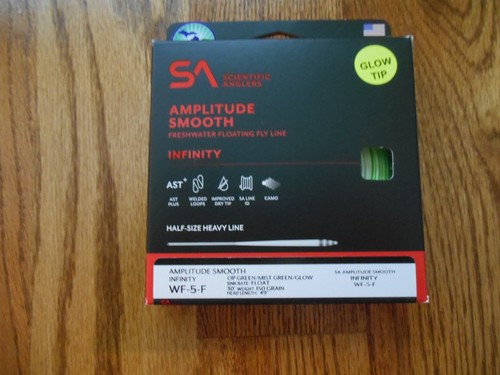 SA Amplitude Smooth Infinity Fly Line WF-5-F, White Glow Tip | eBay