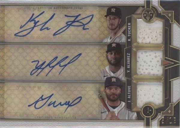 2022 Topps Triple Threads - Touch 'Em All! Three-Player Triple Auto ...