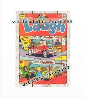 1969 Laugh Archie Comics metal tin sign exterior metal wall decor | eBay