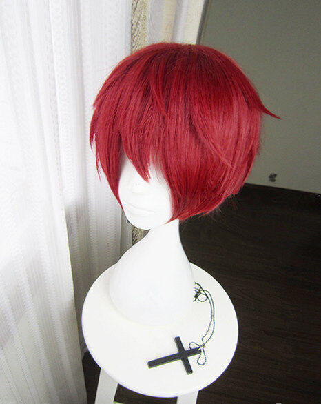 Ensemble Star Suou Tsukasa Cosplay Wig Wig Costume Short Red Red | eBay