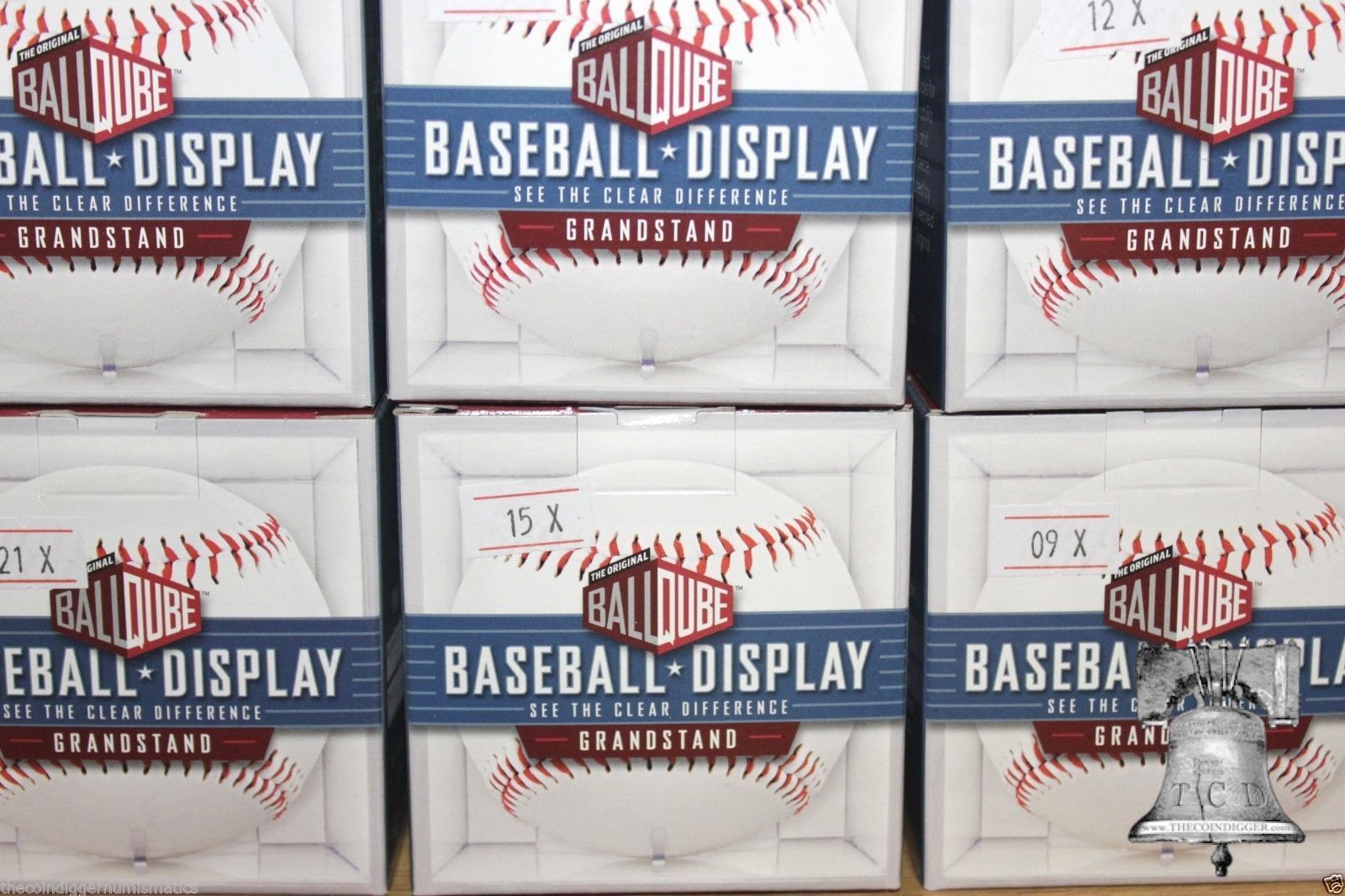 Grandstand Baseball Holder Clear Cube Display Storage Case 5yr UV ...