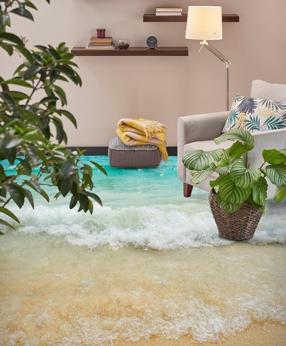 3D Refreshing Sea K2962 Floor WallPaper Murals Wallpaper Mural Print ...