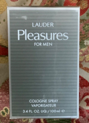 NEW in SEALED BOX- Pleasures Estee Lauder Cologne Men 3.4oz Spray ...
