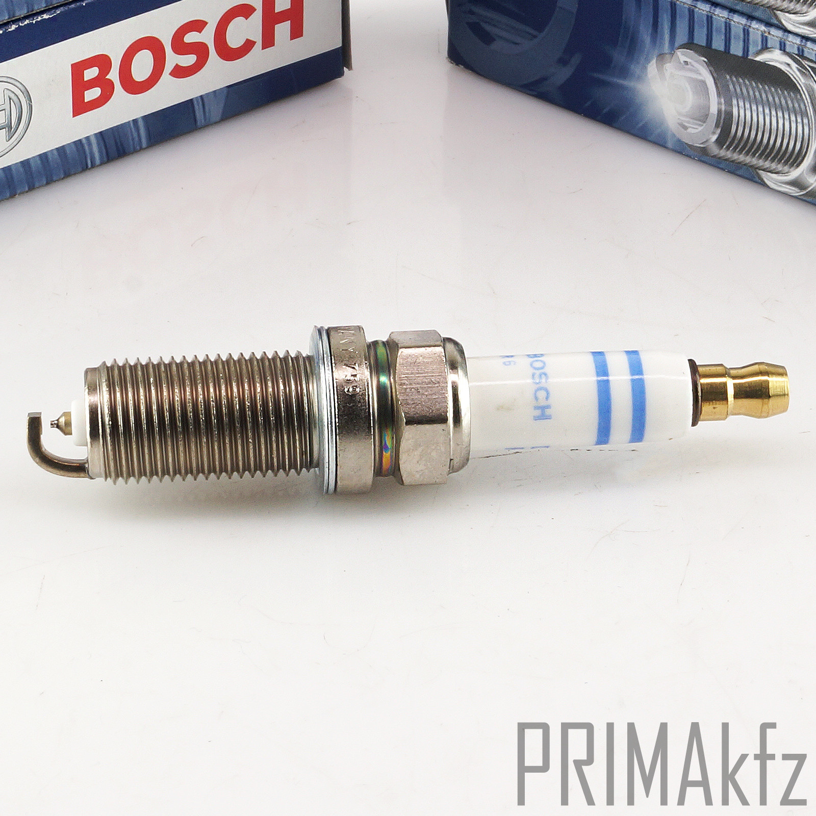 4x BOSCH 0242240619 Zündkerzen Doppelplatin für Mercedes W203 W204 W220 ...