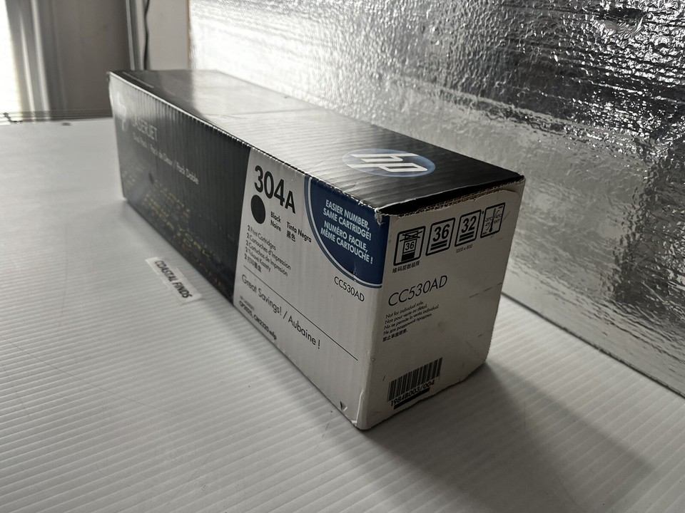 HP 304A Black Toner Cartridge CC530A NEW OEM Genuine Sealed LJ CP2025 ...