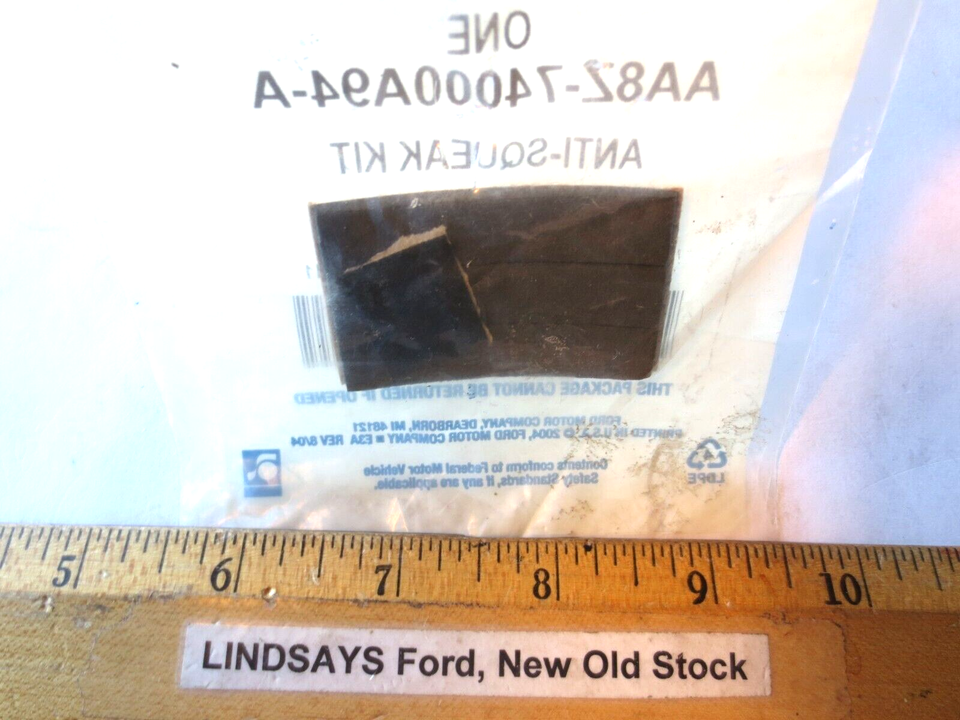 NEW OEM FORD "ANTI-SQUEAK KIT" ANTI SQUEAK & RATTTLE INSERT, AA8Z ...