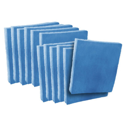 (12 Pack) Blue / White Polyester Air Filter Pads CHOOSE SIZE | eBay