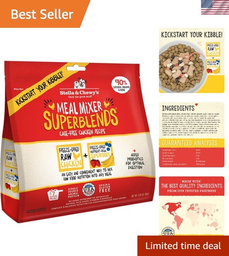 Organic Freeze-Dried Raw Chicken Meal Topper - Nutrient-Rich Recipe 3.25 oz Bag | eBay