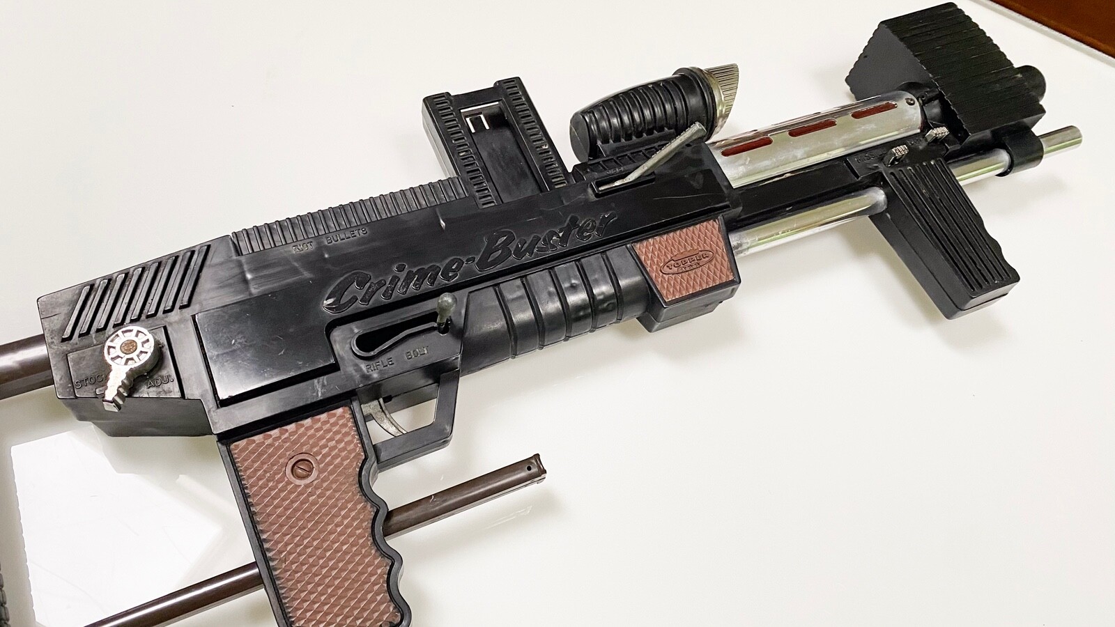 Vintage 1965 Topper Crime Buster Toy Gun Super Action Police Gun | eBay