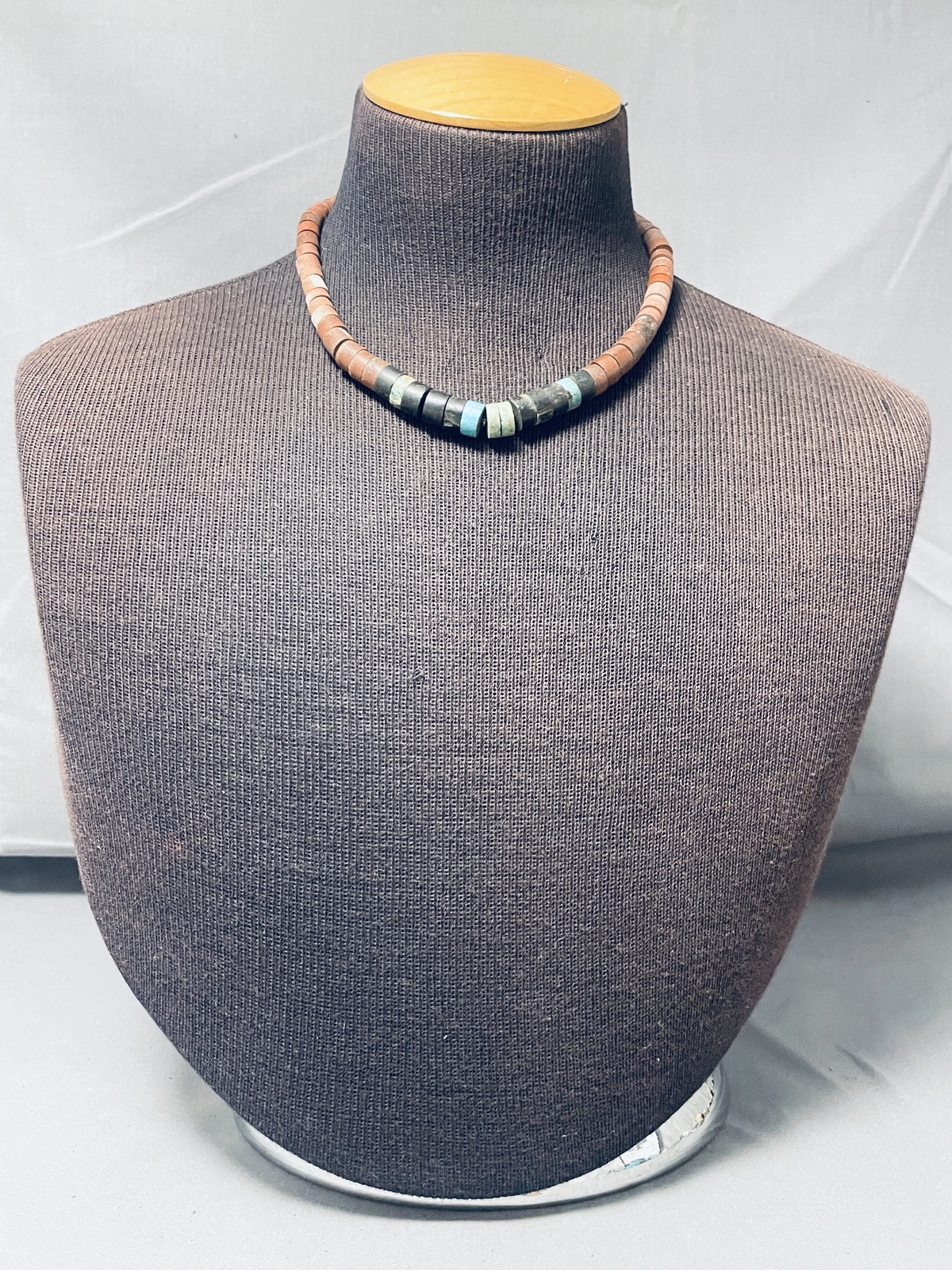 TRADITIONAL VINTAGE SANTO DOMINGO TURQUOISE PIPESTONE… - Gem
