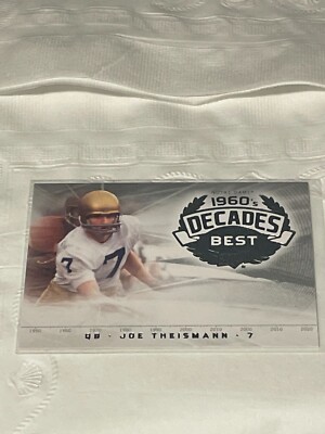 2011 Upper Deck College Football Legends Decade's Best Joe Theismann # ...