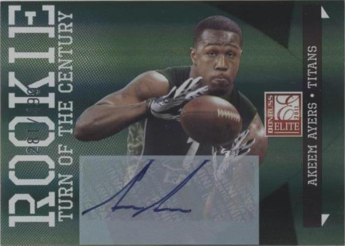 2011 Donruss Elite - Rookie Akeem Ayers #105 Turn of the Century ...