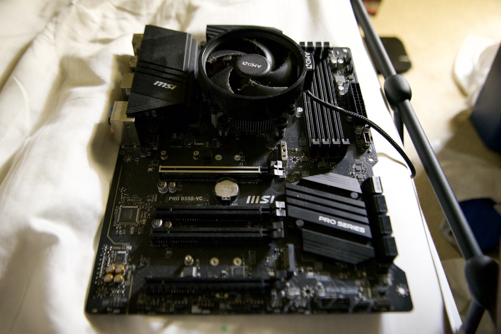 MSI PRO B550-VC AMD AM4 B550 ATX M.2 Desktop Motherboard With Fan | eBay