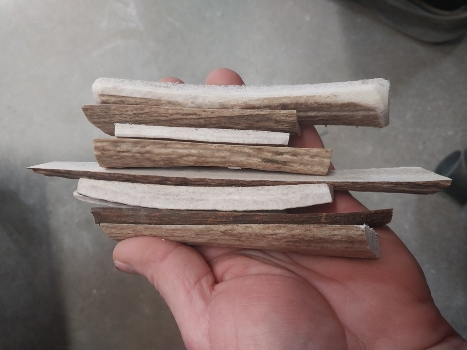 Elk Antler Scale Inlay Material - Brown - All in Pic - Knife Scales | eBay