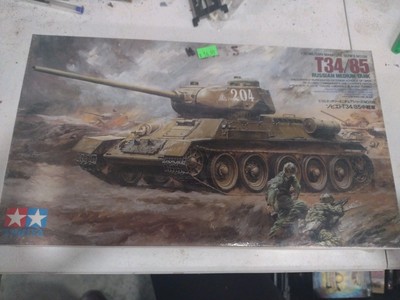 TAMIYA T34/85 RUSSIAN MEDIUM TANK 1/35 SCALE # 35138 - Sealed | eBay