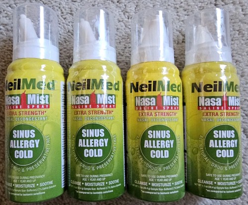 (4) NeilMed Nasa Mist Extra Strength Saline Spray Expire 2028 | eBay