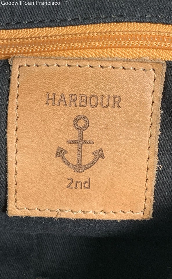Harbour 2nd Brown Leather Classic Lined Pockets Adjustable Strap ...