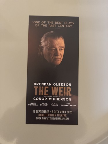 Brendan Gleeson The Weir Play Flyer | eBay
