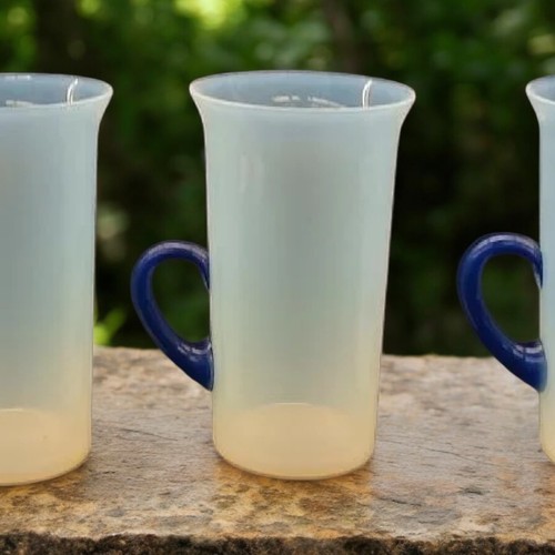 RARE Antique 1920s Fry Foval Opalescent Lemonade Set-Cobalt Blue-Art ...