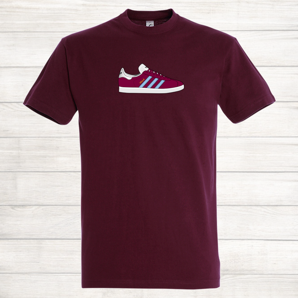 Gazelle Aston Villa AVFC Claret and Blue AVFC Football Top Trainer T ...