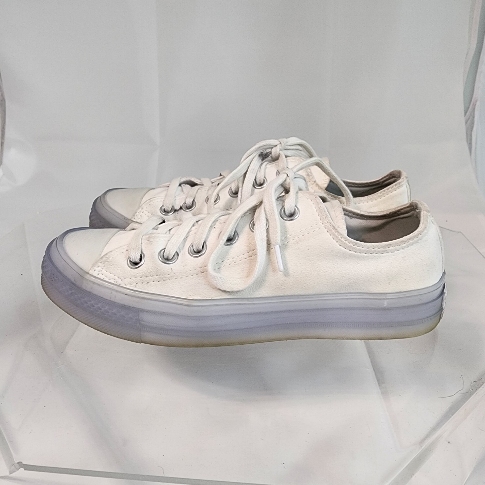 CONVERSE CTAS CX OX "BLACK ICE" WOMEN 7 OFF-WHITE FAB… - Gem