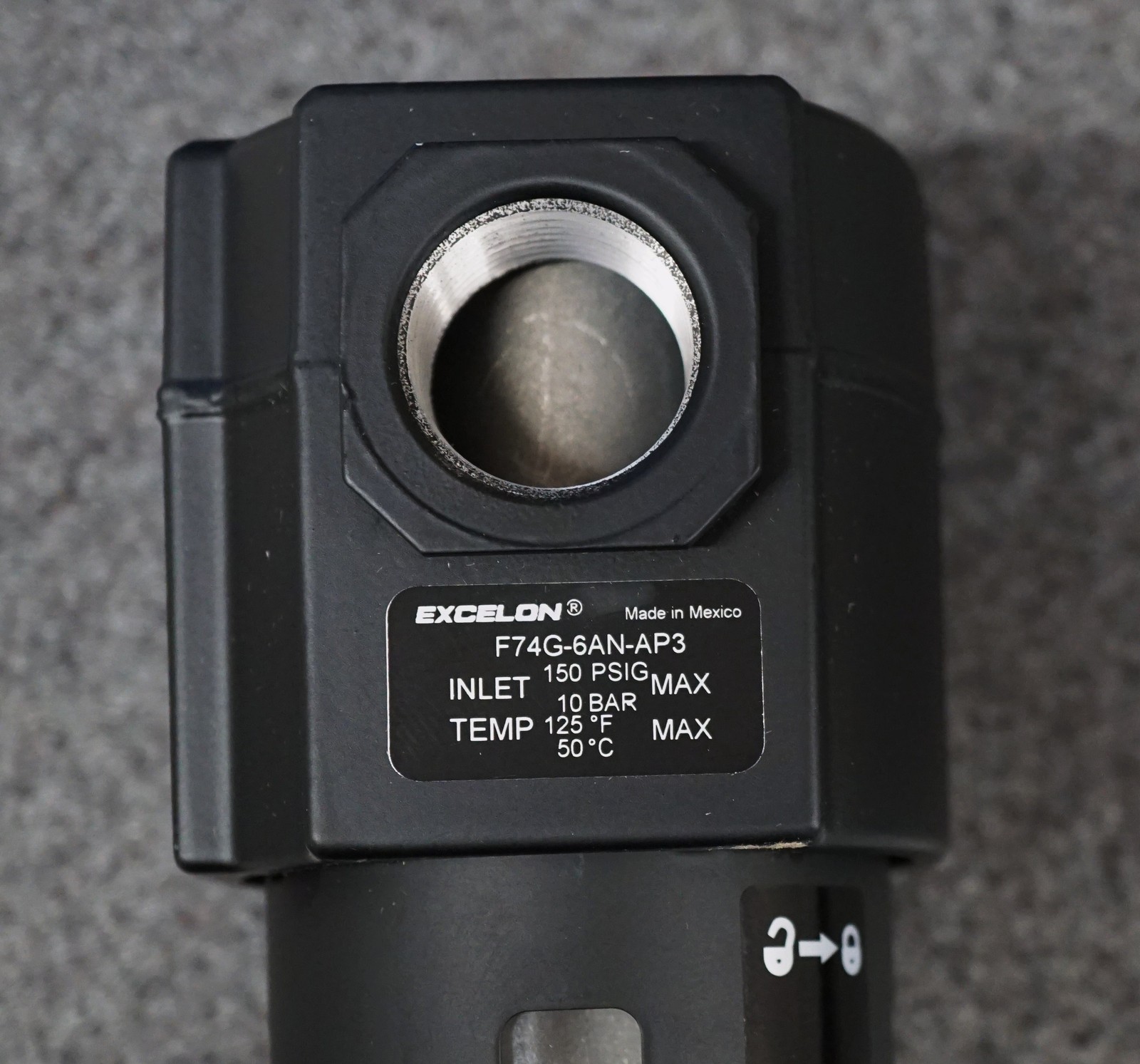 NORGREN EXCELON F74G 150PSI G AIR FILTER 140 SCFM 3/4" PTF PORTS 40UM ...