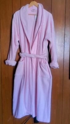 NEW LL Bean Terry Cloth Bath Robe 100% Cotton Belted Womens 's XL LIGHT ...
