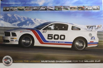2007 Miller Motorsports Mustang Vintage SVT Auto Racing Poster SAAC ...