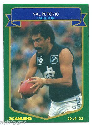 1985 Scanlens (30) Val PEROVIC Carlton Near Mint **** | eBay