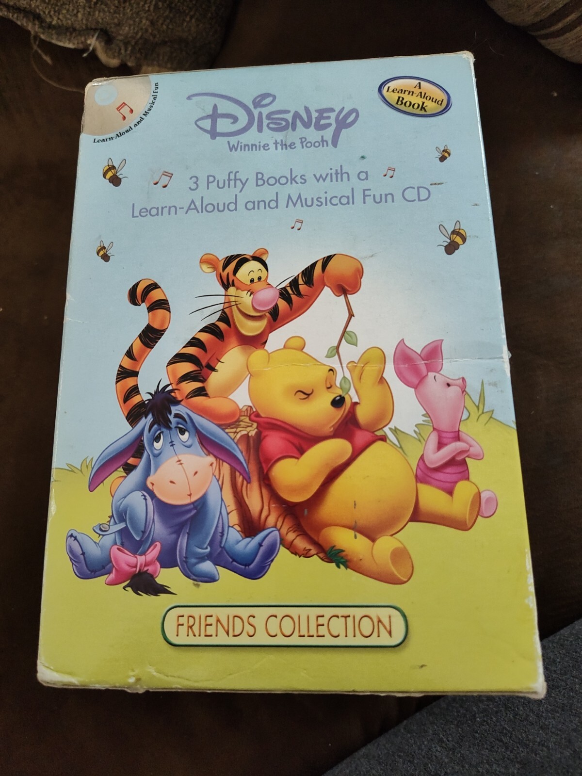 3 Disney Puffy Books Winnie The Pooh Learn Aloud Musical Reading CD ...