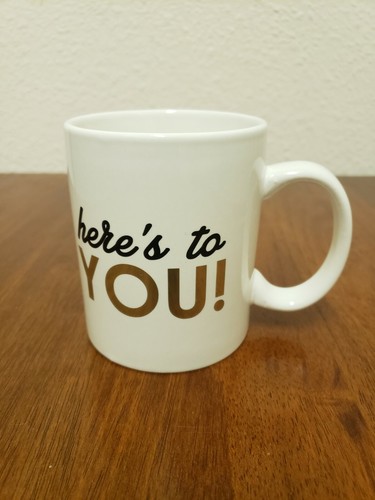 Home Essentials Mug Coffee Cup 14 Oz Here's to You! | eBay