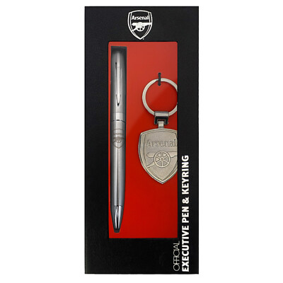 Arsenal FC Ballpoint Pen & Keyring Official Soccer Executive Gift Boxed ...